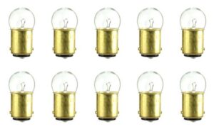 cec industries #90 bulbs, 13 v, 7.54 w, ba15d base, g-6 shape (box of 10)