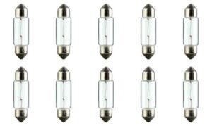 cec industries #6418 bulbs, 12 v, 5 w, sv8.5-8 base, t-3.25 shape (box of 10)