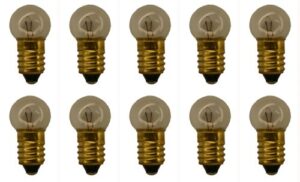 cec industries #430 bulbs, 14 v, 3.5 w, e10 base, g-4.5 shape (box of 10)