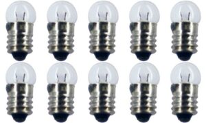 cec industries #131 bulbs, 1.3 v, 0.13 w, e10 base, g-3.5 shape (box of 10)