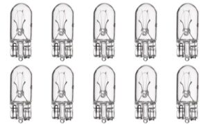 cec industries #168 bulbs, 14 v, 4.9 w, w2.1x9.5d base, t-3.25 shape (box of 10)