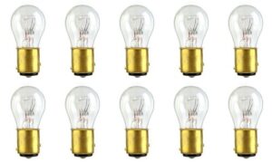 cec industries #1154 bulbs, 6.3/7 v, 16.57/5.25 w, bay15d base, s-8 shape (box of 10)