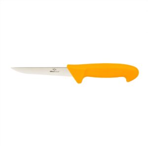 ultrasource boning knife, 6" straight/stiff blade, polypropylene handle