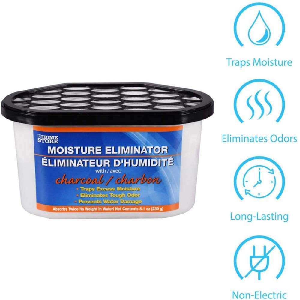 The Home Store Moisture and Odor Eliminator/Absorber with Charcoal4pack