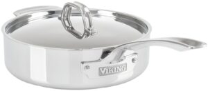 viking 3-ply stainless steel sauté pan, 3.4 quart