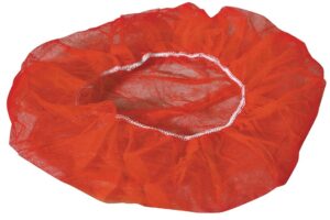 bouffant cap, pp, 24 in, red, pk1000