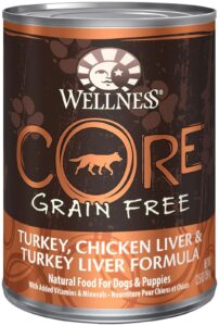 wellness core grain free - turkey, chicken liver & turkey liver - 12 x 12.5 oz