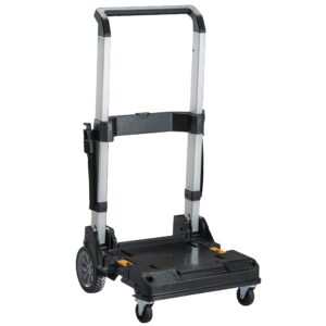 dewalt tstak trolley cart with handle, swivel 360°, capacity of up to 200 lbs (dwst17888)