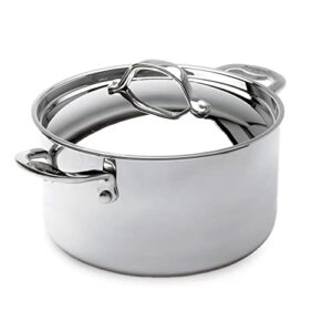 cuisinox super elite stainless steel covered dutch oven, 9.5" - 6.2 quarts