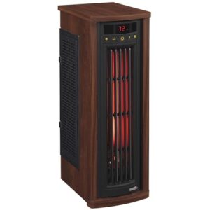 duraflame electric tower heater, oscillating tower and space heater for office or large room up to 1,000 square feet