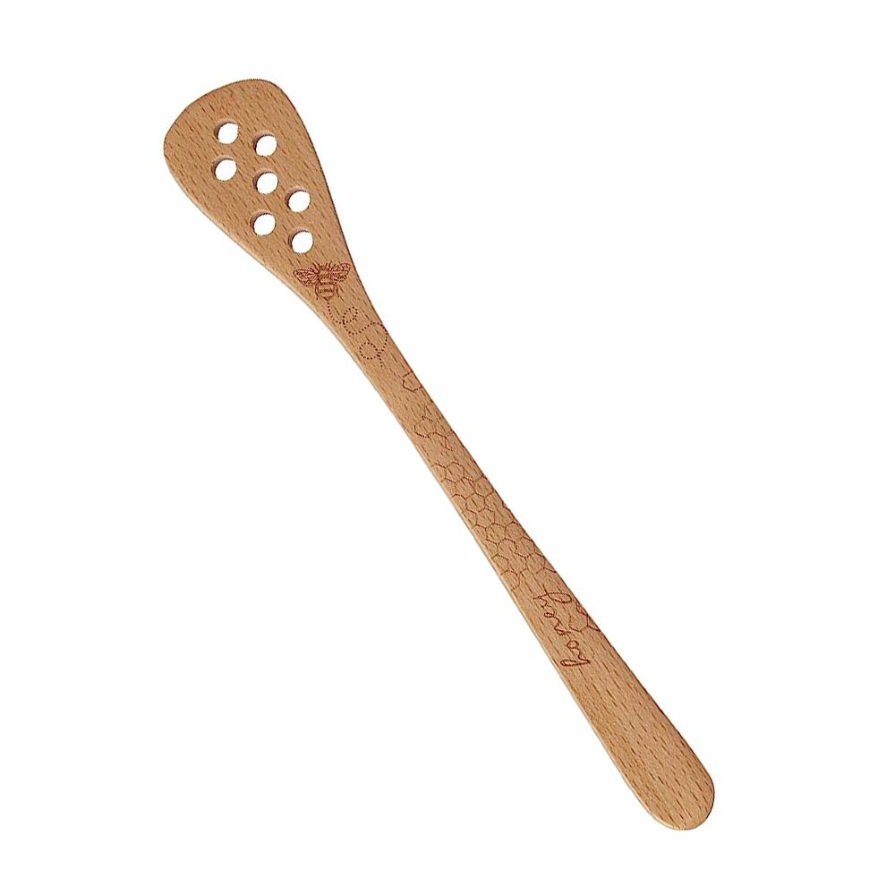 Talisman Designs Laser Etched Beechwood Honey Spreader | Honey Bee Design | Honey Spoons | Cooking Beechwood Utensils | Honey Server | Kitchen Utensils