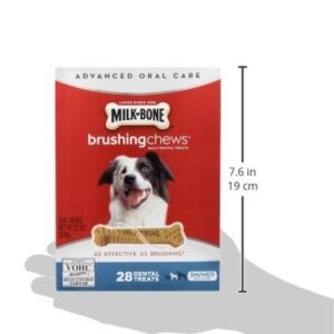 Milk-Bone Brushing Chews Daily Dental Treats - Small/Medium Value Pack, 22 Ounce - 28 Bones