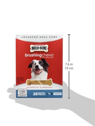 Milk-Bone Brushing Chews Daily Dental Treats - Small/Medium Value Pack, 22 Ounce - 28 Bones