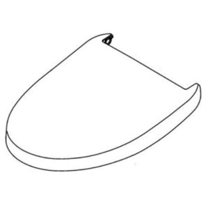 toto thu9414#01 elongated replacement washlet seat lid for s300e, cotton white small