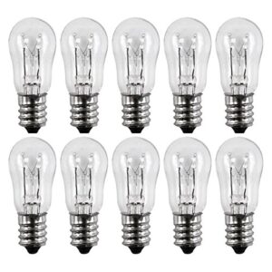 cec industries #10s-6 120v bulbs, 120 v, 10 w, e12 base, s-6 shape (box of 10)