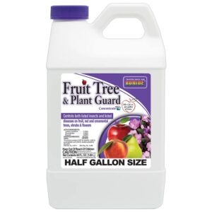 bonide fruit tree & plant guard, 64 oz concentrate, multi-purpose fungicide, insecticide and miticide for home gardening