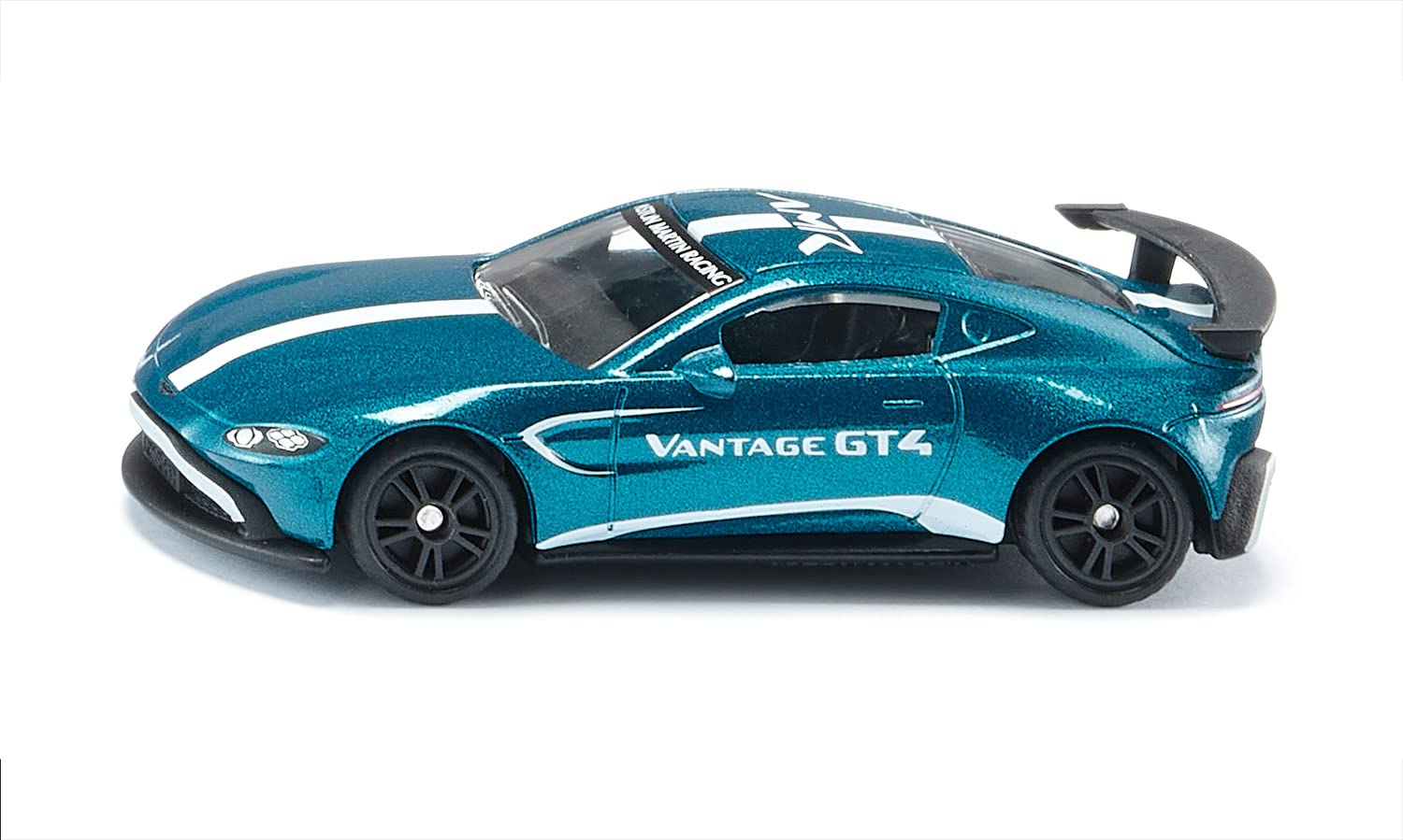 Siku 1577, Aston Martin Vantage GT4, Toy Car, Metal/Plastic, Blue, Metallic Paint, Huge Rear Wing, Sport Tyres, Detailed Design