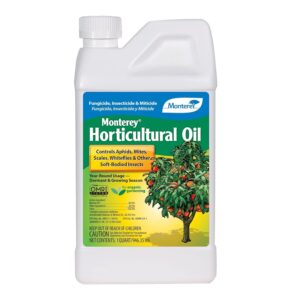 monterey horticultural oil fungicide, insecticide, & miticide concentrate, 32 ounces