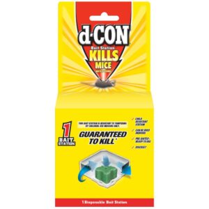 d-con rodenticide rodent and mouse disposable bait station corner fit, 1 ct