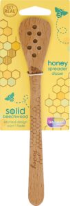 talisman designs laser etched beechwood honey spreader | honey bee design | honey spoons | cooking beechwood utensils | honey server | kitchen utensils