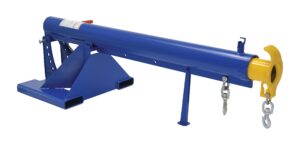 vestil lm-obt-6-24 orbit telescoping lift boom, 6000 lb capacity, 24" fork pocket center, overall lxwxh (in.) 32 x 86.625 x 27.6875, overall extended length (in.) 146-5/8, blue