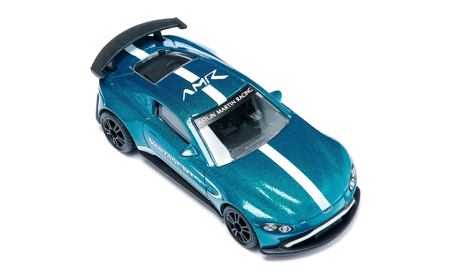 Siku 1577, Aston Martin Vantage GT4, Toy Car, Metal/Plastic, Blue, Metallic Paint, Huge Rear Wing, Sport Tyres, Detailed Design