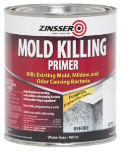 rust-oleum zinsser 276087 mold killing primer, quart, white