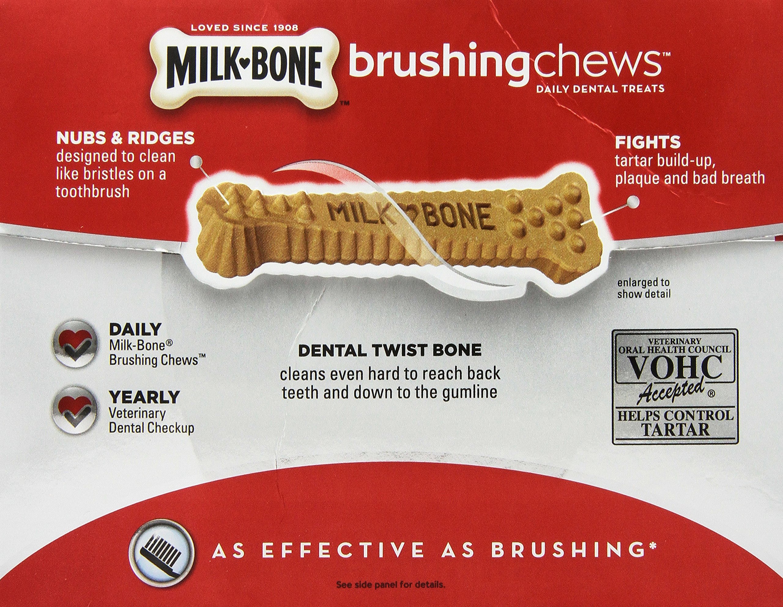 Milk-Bone Brushing Chews Daily Dental Treats - Small/Medium Value Pack, 22 Ounce - 28 Bones