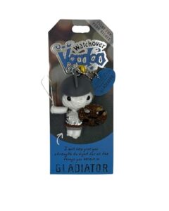 watchover voodoo 3-inch gladiator - handcrafted gift to bring good luck and positivity everywhere you go