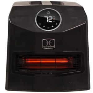 Heat Storm HS-1500-IMO Portable Infrared Heater, 10 lbs, Mojave Black