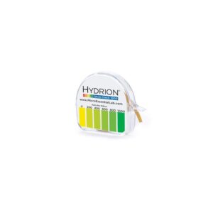 hydrion single roll qc-1001 quat check test paper w/ dispenser/colorchart range 0-1000ppm