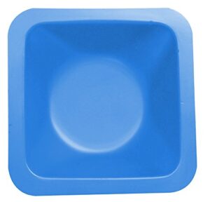 heathrow scientific hs120224 weigh boat, anti-static, square, large, blue (pack of 500)