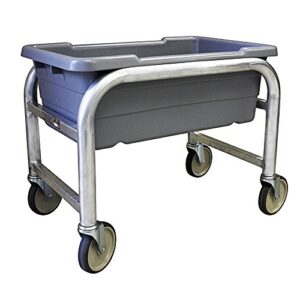 ultrasource industrial poly tote carts (1 lug - 24.25" d x 16.5" w x 20" h)