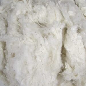 organic raw cotton fiber - natural color - by the pound