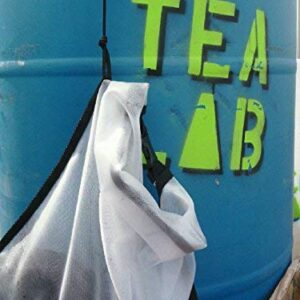 Compost Tea Brew Bag : for 30-50 Gallon Barrel Sized Brews : 400 Micron Nylon Mesh : Made in The USA : 20"x22"