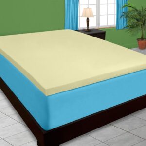 american dreamdna 2lb full/double size 2" made visco elastic memory foam mattress topper