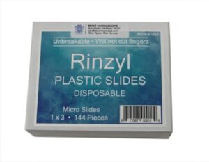 rinzl 20305201 144 rinzl plastic microscope slides, 1" x 3"