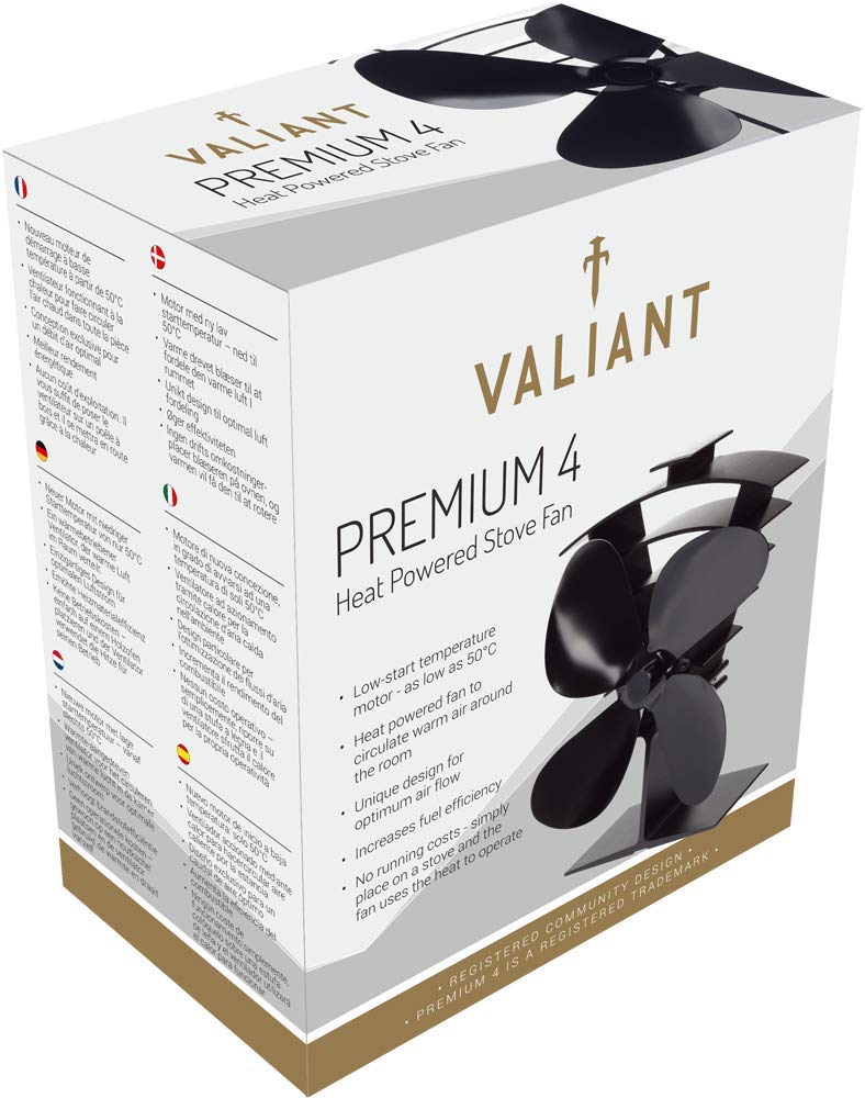 Valiant Premium IV Heat Powered Stove Fan