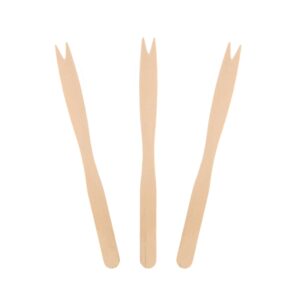 amercareroyal wooden cutlery, fork, 5.5", natural, 1,000/boxes, 10 boxes/carton