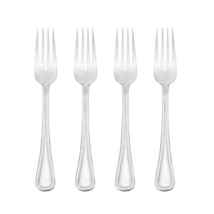 pfaltzgraff basics edgebrook stainless steel dinner fork, set of 4