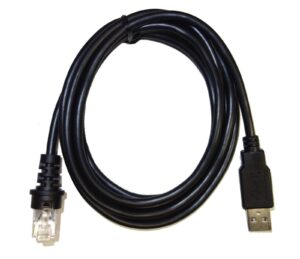 arkscan 6ft usb cable for honeywell metrologic barcode scanners (black)