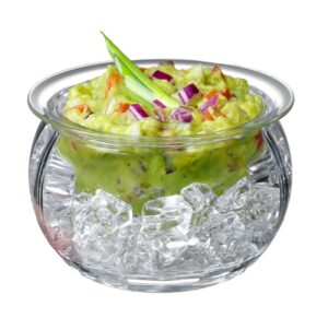 prodyne dips on ice acrylic dip bowl, 16 oz., clear