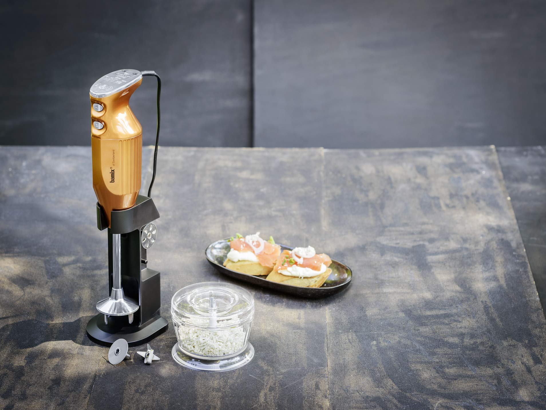 Bamix Immersion Hand Blender Table Stand DeLuxe – White – Compatible with our Mono and DeLuxe Immersion Blender Models – Perfect for Storing and Showcasing your bamix Immersion Blenders