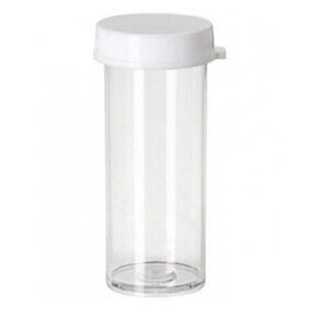 perfume studio 3 dram plastic vial; small pill prescription container with snap caps for storing pills, beads, vitamins, and other small items (5)