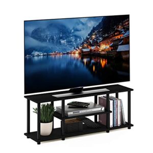 Furinno Turn-N-Tube No Tools 3D 3-Tier Entertainment TV Stand up to 50 inch TV, Round Tubes, Walnut