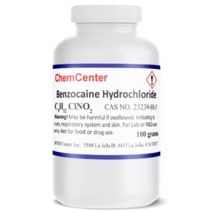 benzocaine hydrochloride (hcl), high purity, 100 grams