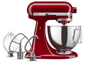 kitchen aid tilt-head stand mixer 4.5 quart ksm85pber, empire red