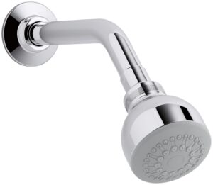 kohler k-11637-h-cp coralais 1.5 gpm single-function wall-mount showerhead, polished chrome