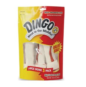 dog dental bone, large white, 3-pk.