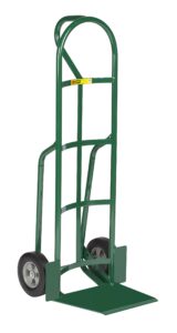 little giant t-364-8s shovel nose hand truck with loop handle, 800 lb capacity, green